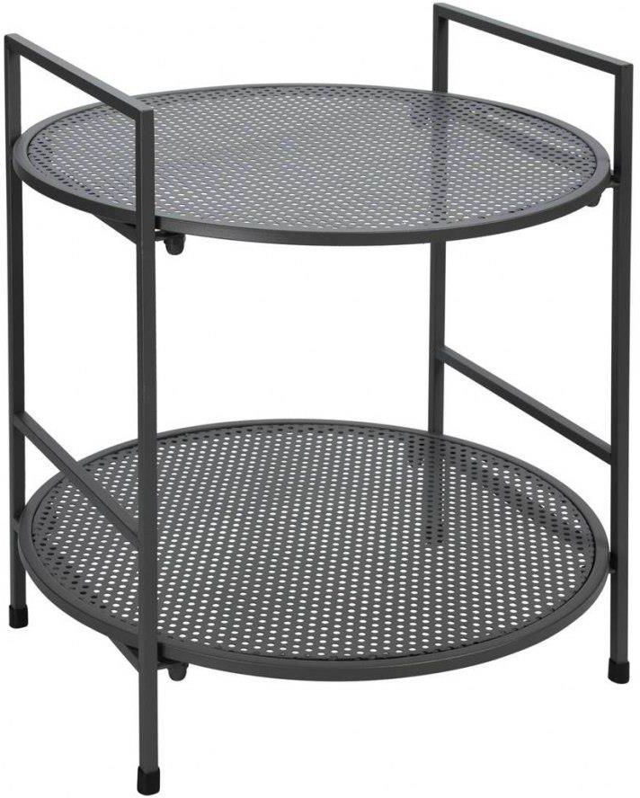 Stolik Kawowy Dwupoziomowy Ciemnoszary 113347 - Opinie i atrakcyjne ...