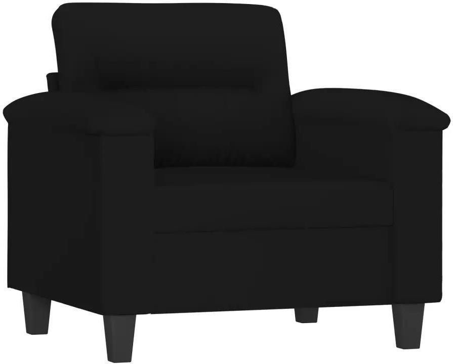 Vidaxl Fotel Czarny 60 Cm Obity Mikrofibrą 13452-349212 - Opinie i ...