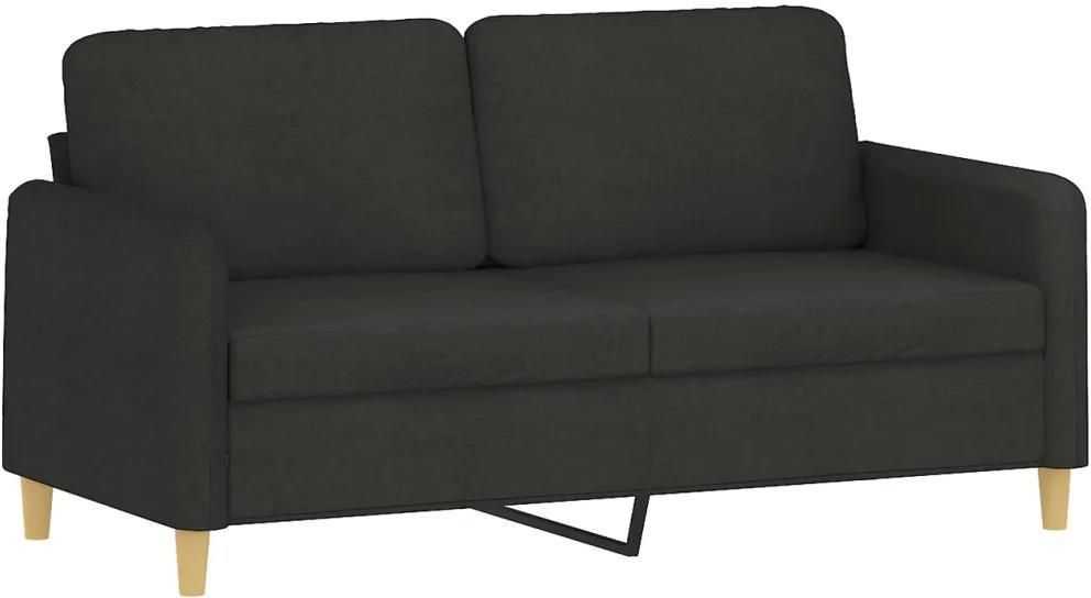 Vidaxl Sofa 2 Osobowa Czarna 140 Cm Tapicerowana Tkaniną 13452-349093 ...