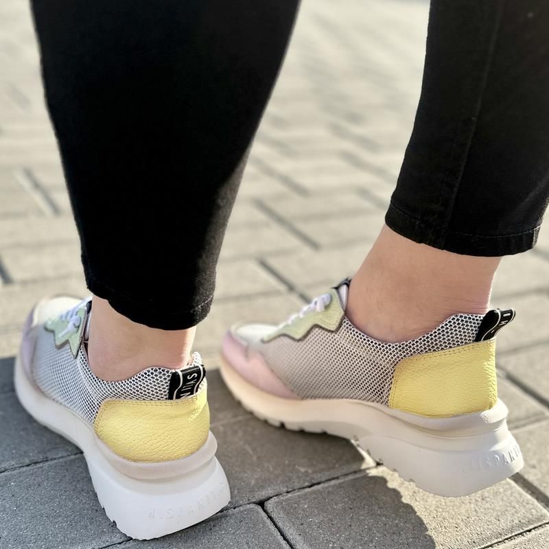 Hiszpańskie sneakersy z siateczką - HISPANITAS CHV232594 PASTELOWE ...