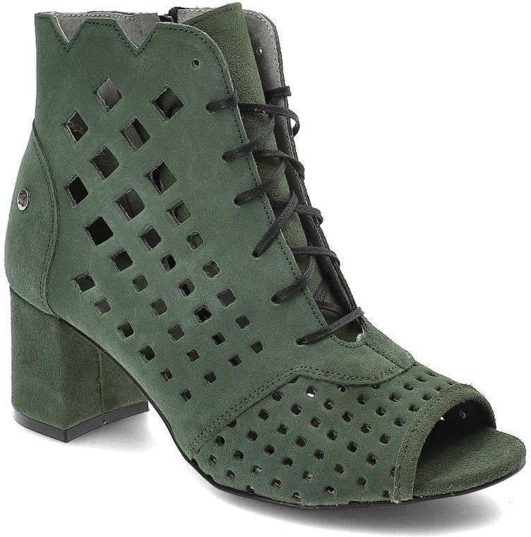 Zielone Botki Maciejka Wygodne Skórzane Buty Damskie - Ceny i opinie - Ceneo.pl