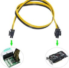 Zasilacz Inne Kabel Pci-e Gpu 6pin męski do 6+2pin Riser (BSINLIN ...