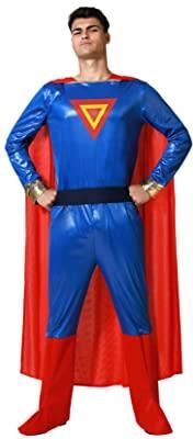 Atosa Super Bohater Kostium Dla Mężczyzn Superman Kombinezon Z Peleryną Niebieski Czerwony Złoty ...