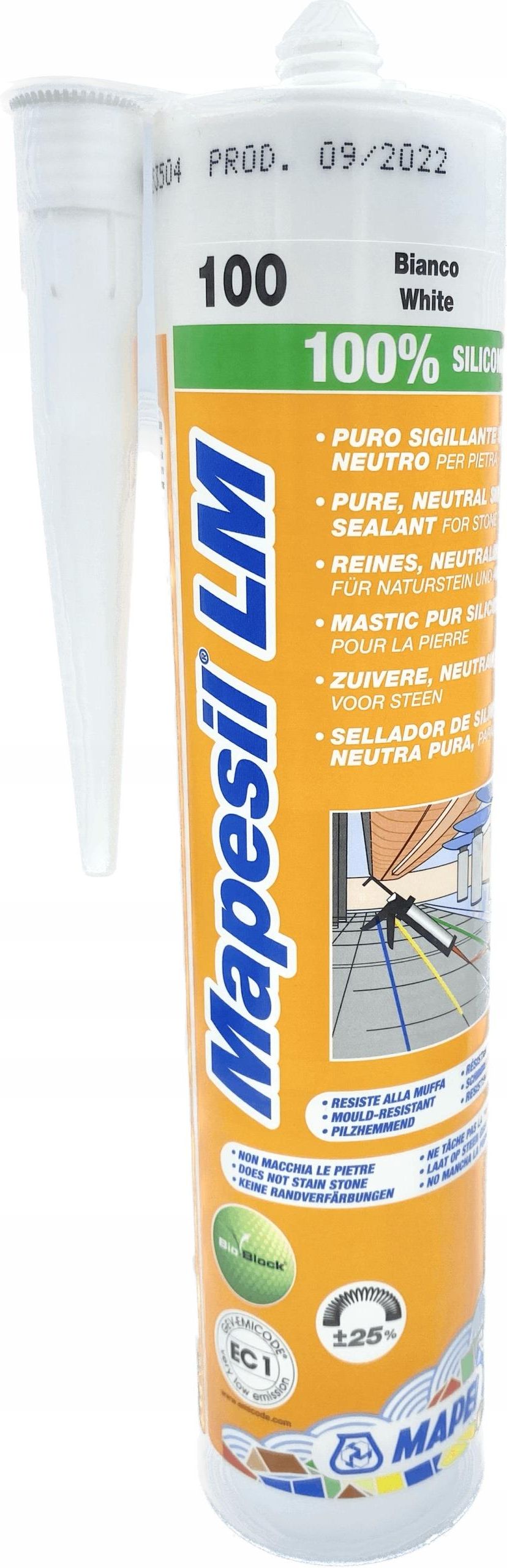 Mapei Silikon Do Kamienia Natural. Mapesil Lm 100 Biały Mapesillm100 ...