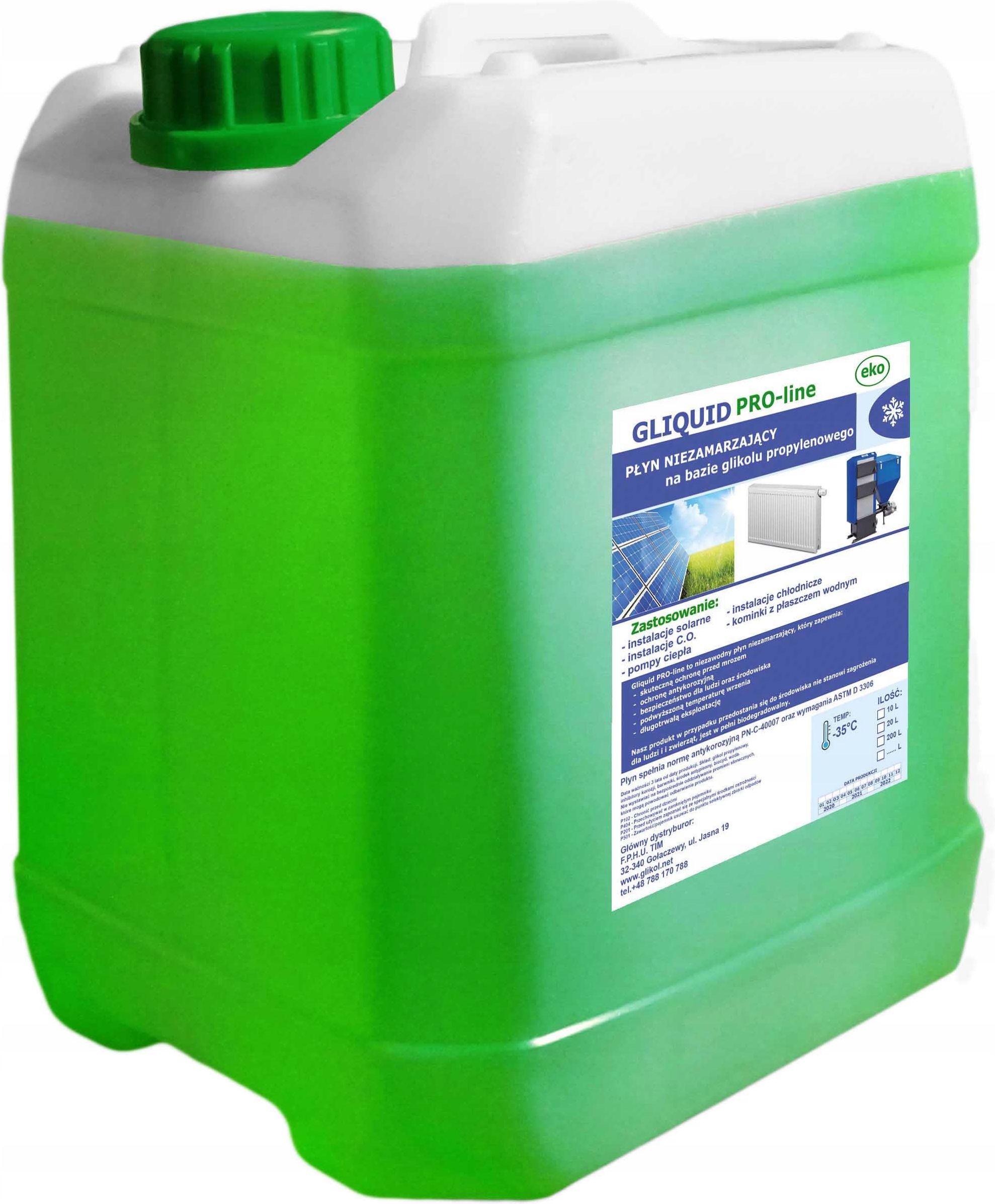 Akcesoria grzewcze Gliquid Glikol Propylenowy -35°C 10L Eko 10PROLINE35 ...