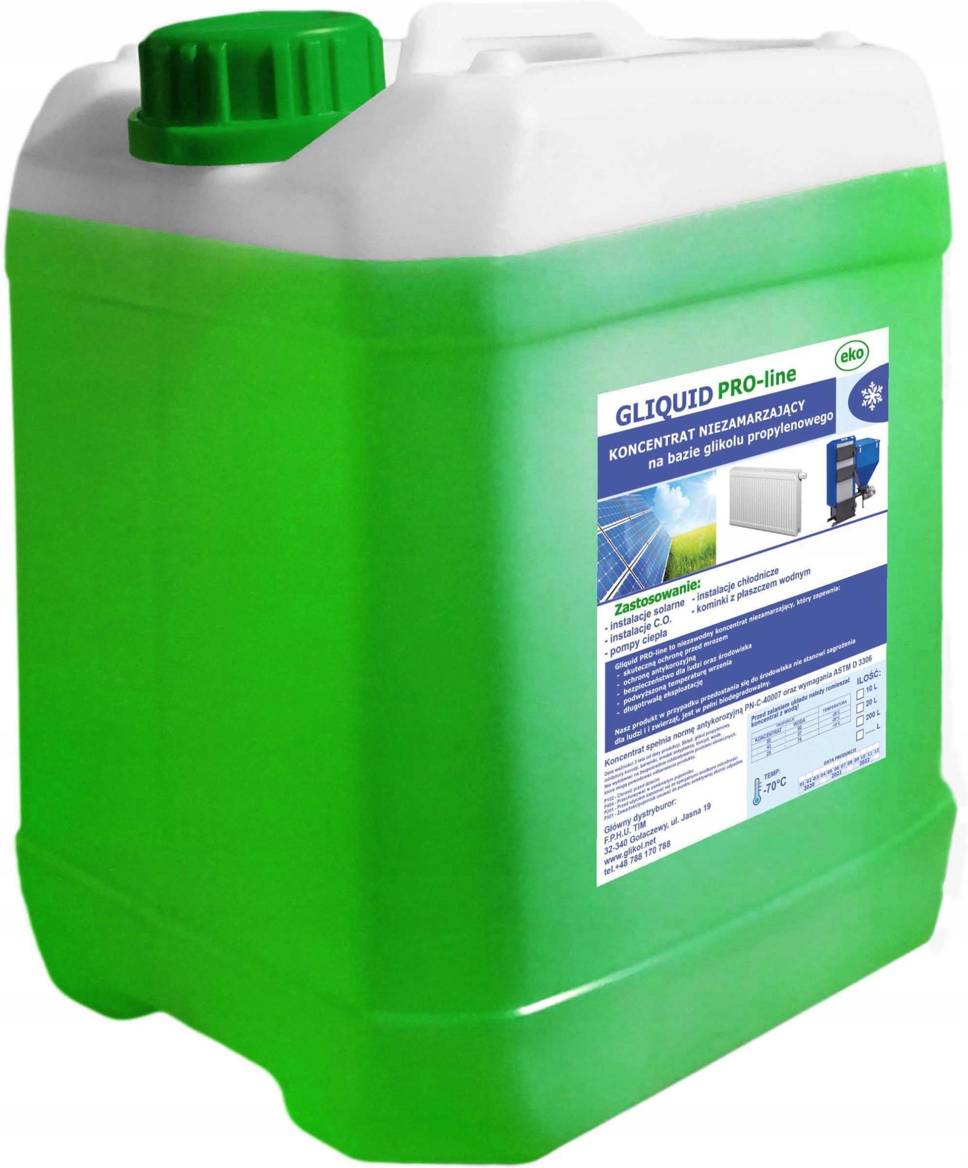 Gliquid Glikol Propylenowy -70C 10L Eko GLIQUIDPROLINE70C10L - opinie i ...