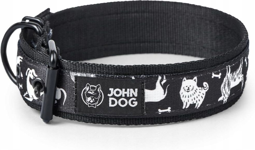 John Dog Obroża Black Comics Strong L 53 60Cm - Ceny i opinie - Ceneo.pl