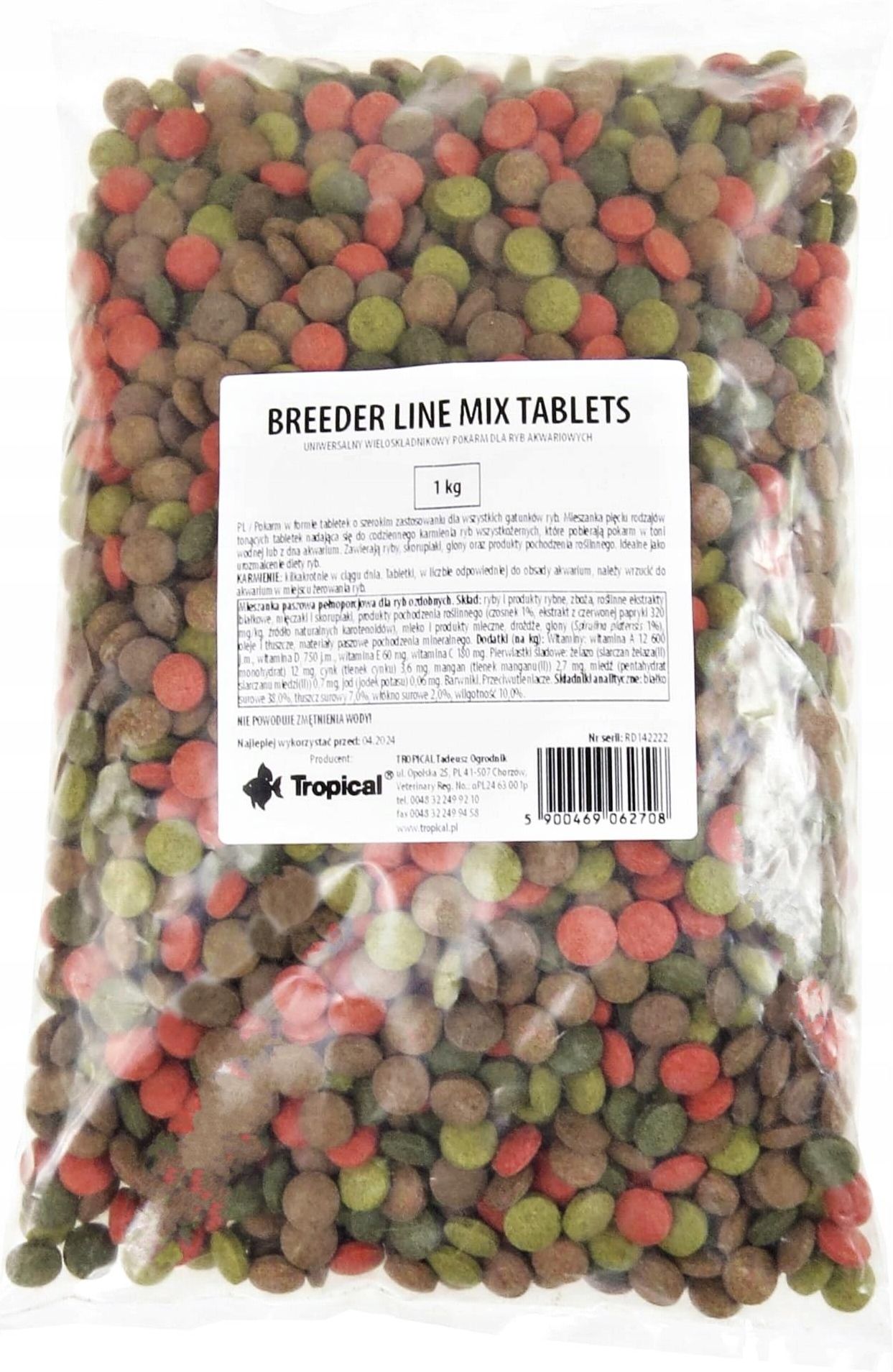 Tropical Mix Tablets B Pokarm Dla Ryb Tabletki 1Kg 6270 - Ceny i opinie ...