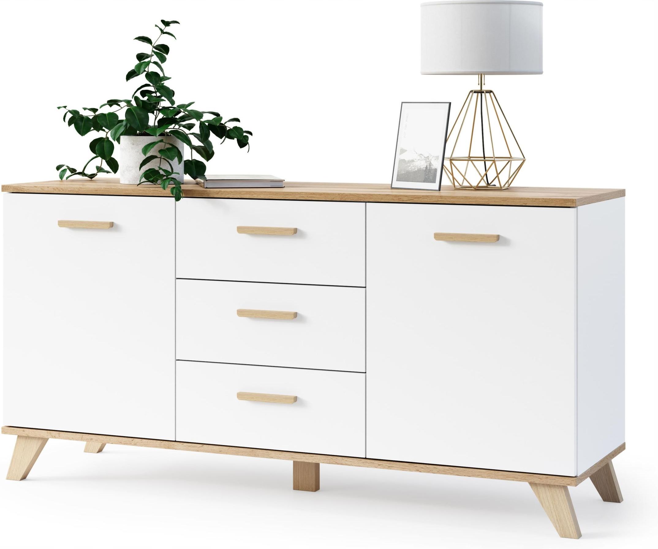 Concordia Komoda Skandynawska 150 X 40 X 75Cm Biały - Opinie i ...