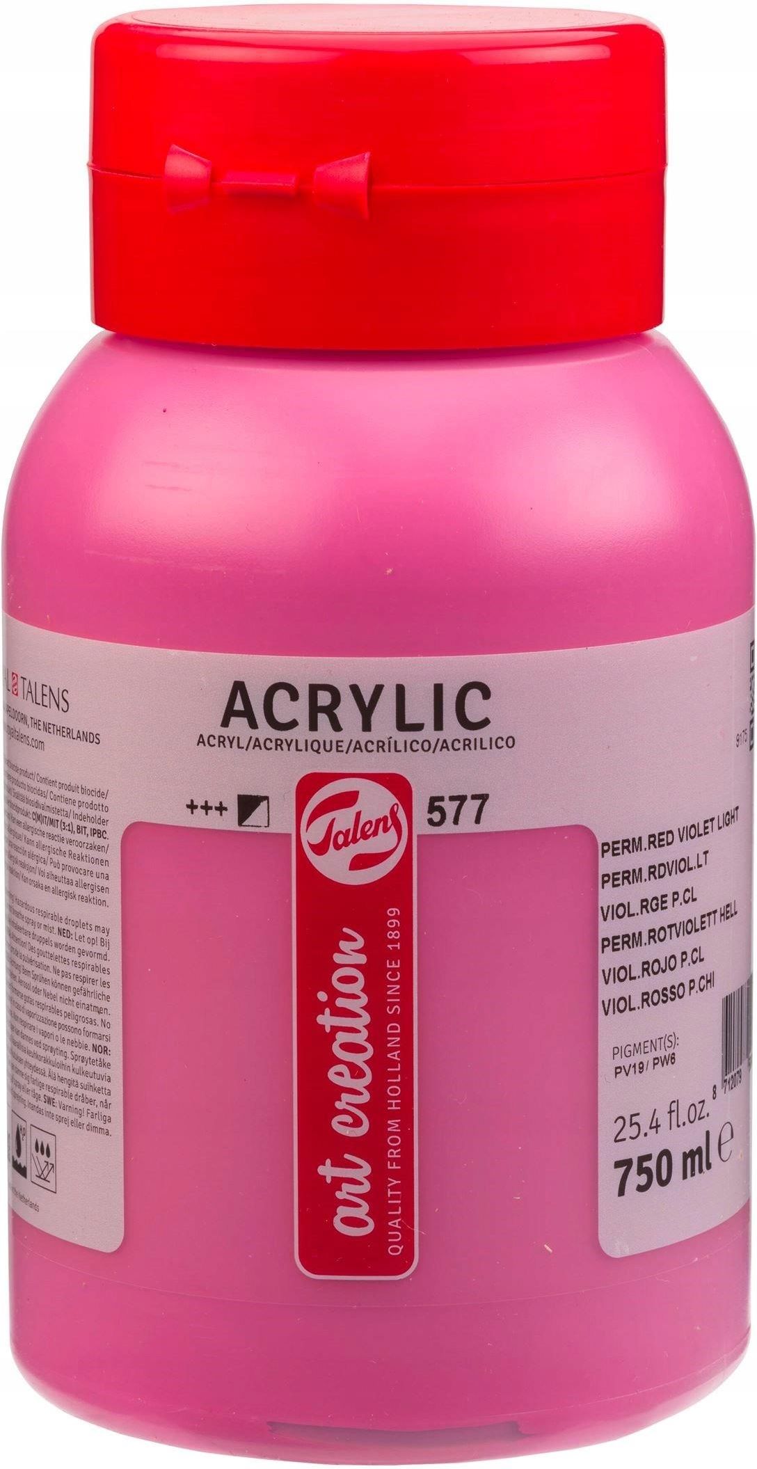 Talens Farba Akrylowa Permanent Red Violet Light - Ceny i opinie - Ceneo.pl