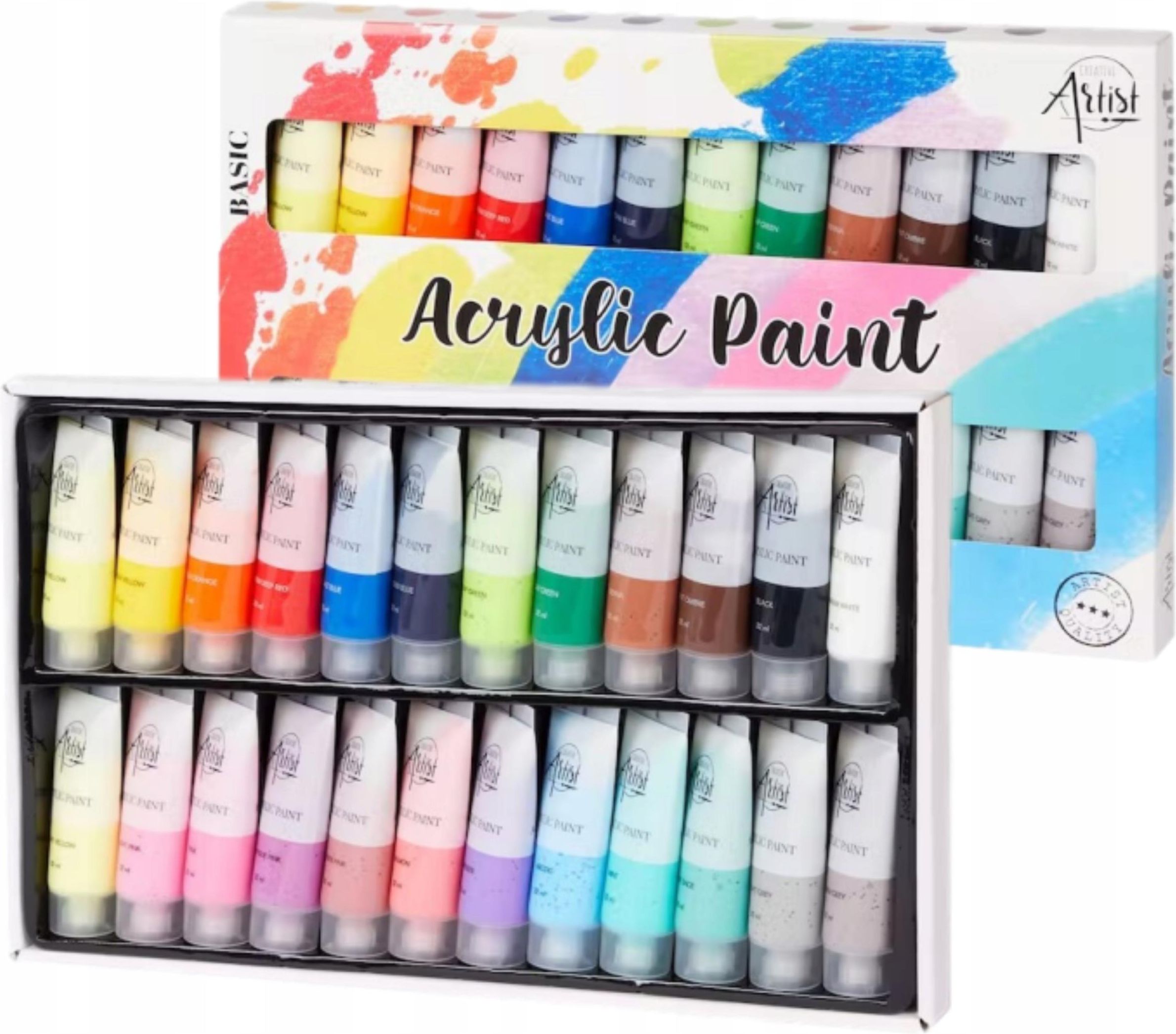 Creative Artist Farby Akrylowe Zestaw 24 - Ceny i opinie - Ceneo.pl