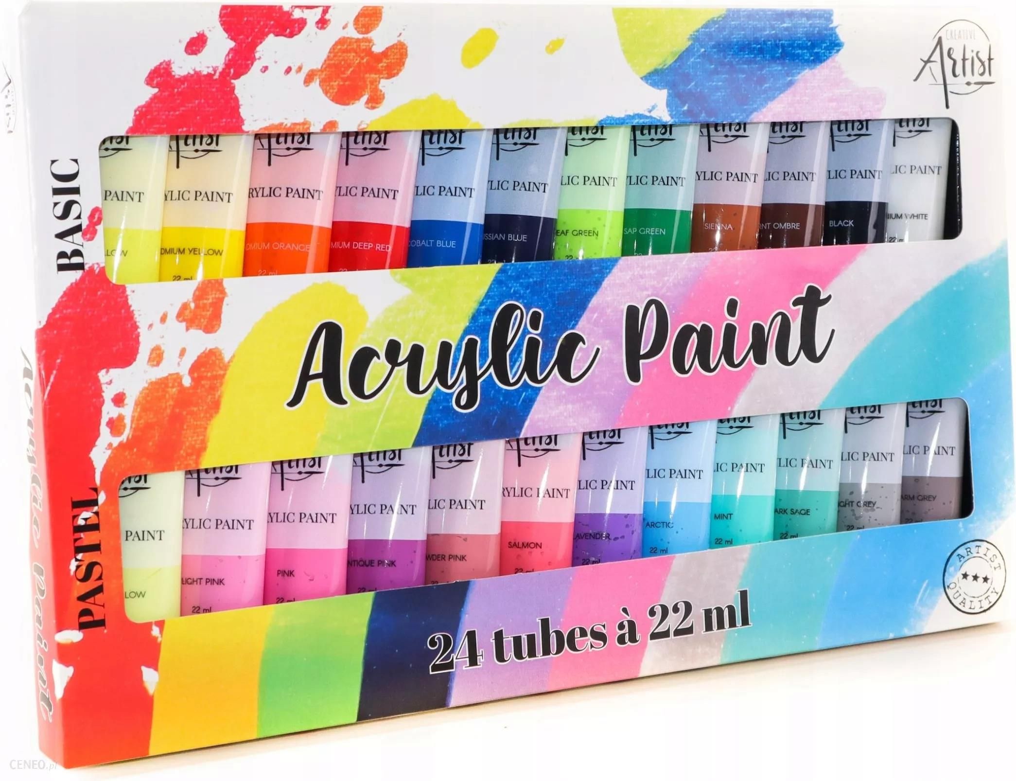 Creative Artist Farby Akrylowe Zestaw Farb Akrylowych 24x22Ml - Ceny i ...