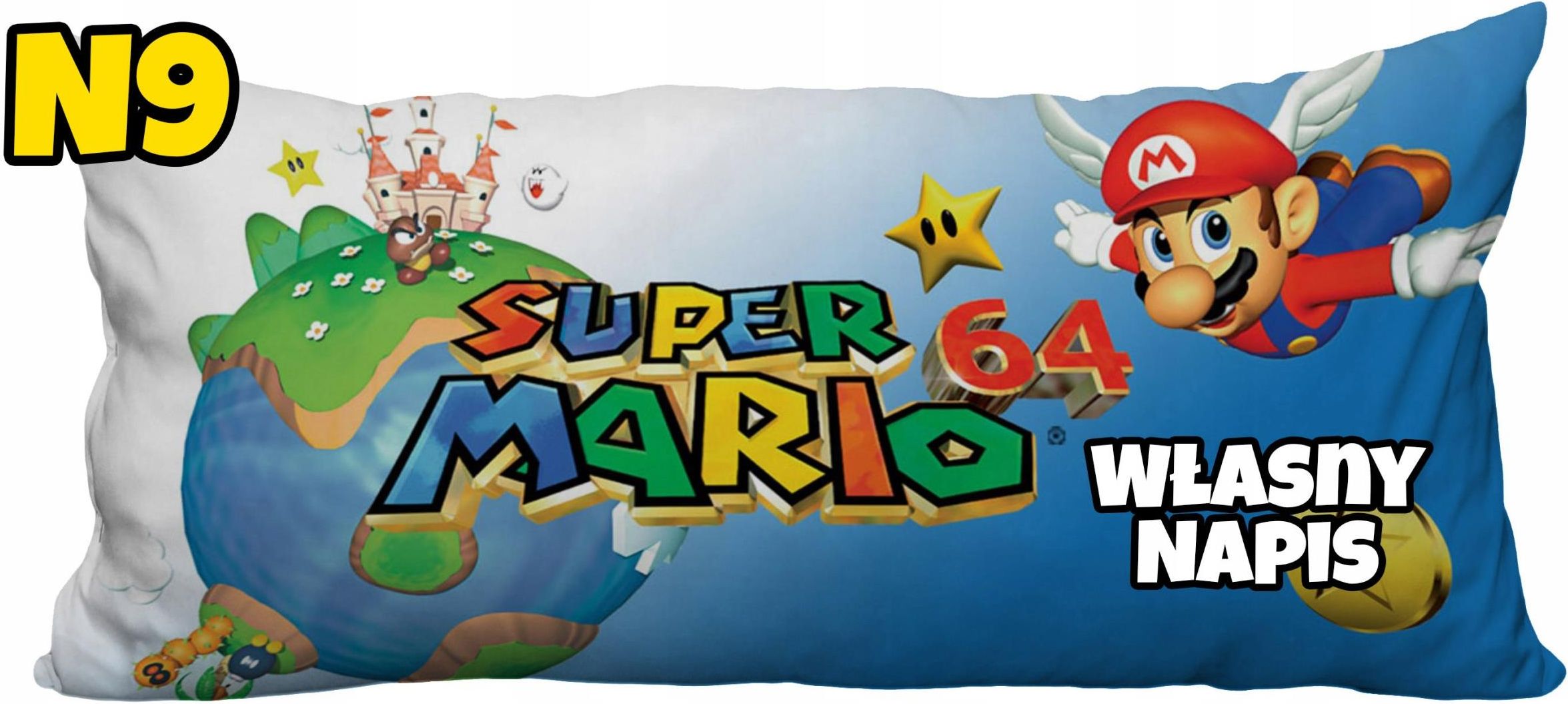 Artcrop.Pl Poduszka Super Mario Bros + Imię 30 X 60 N7 - Opinie i ...