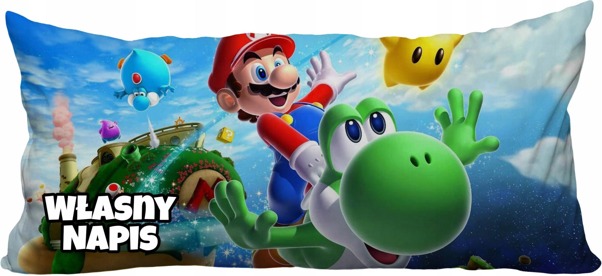 Artcrop.Pl Poduszka Super Mario Bros + Imię 30 X 60 N7 - Opinie i ...