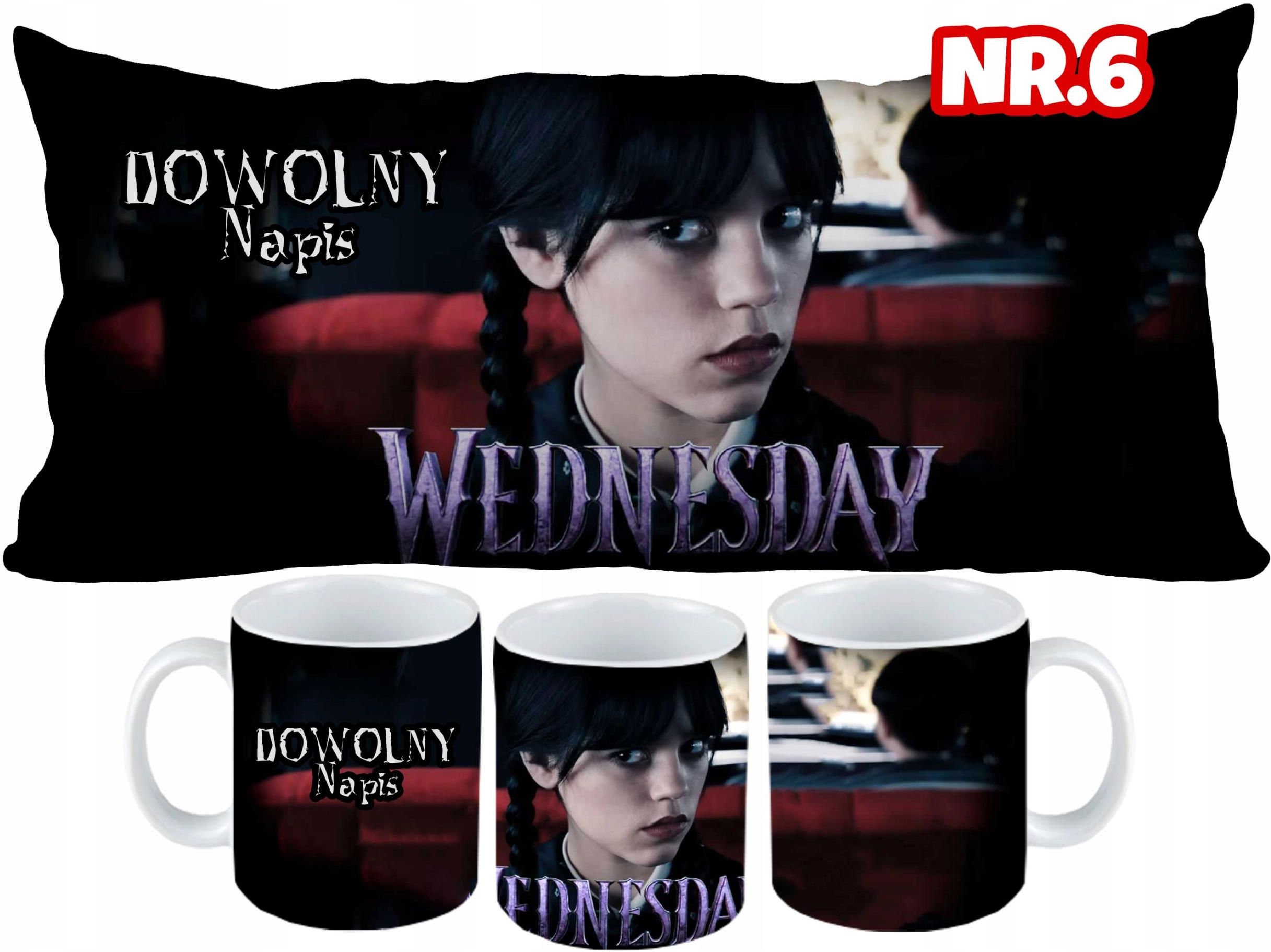 Art Crop Zestaw Duża Poduszka Kubek Wednesday Addams 2 330 - Gadżety ...
