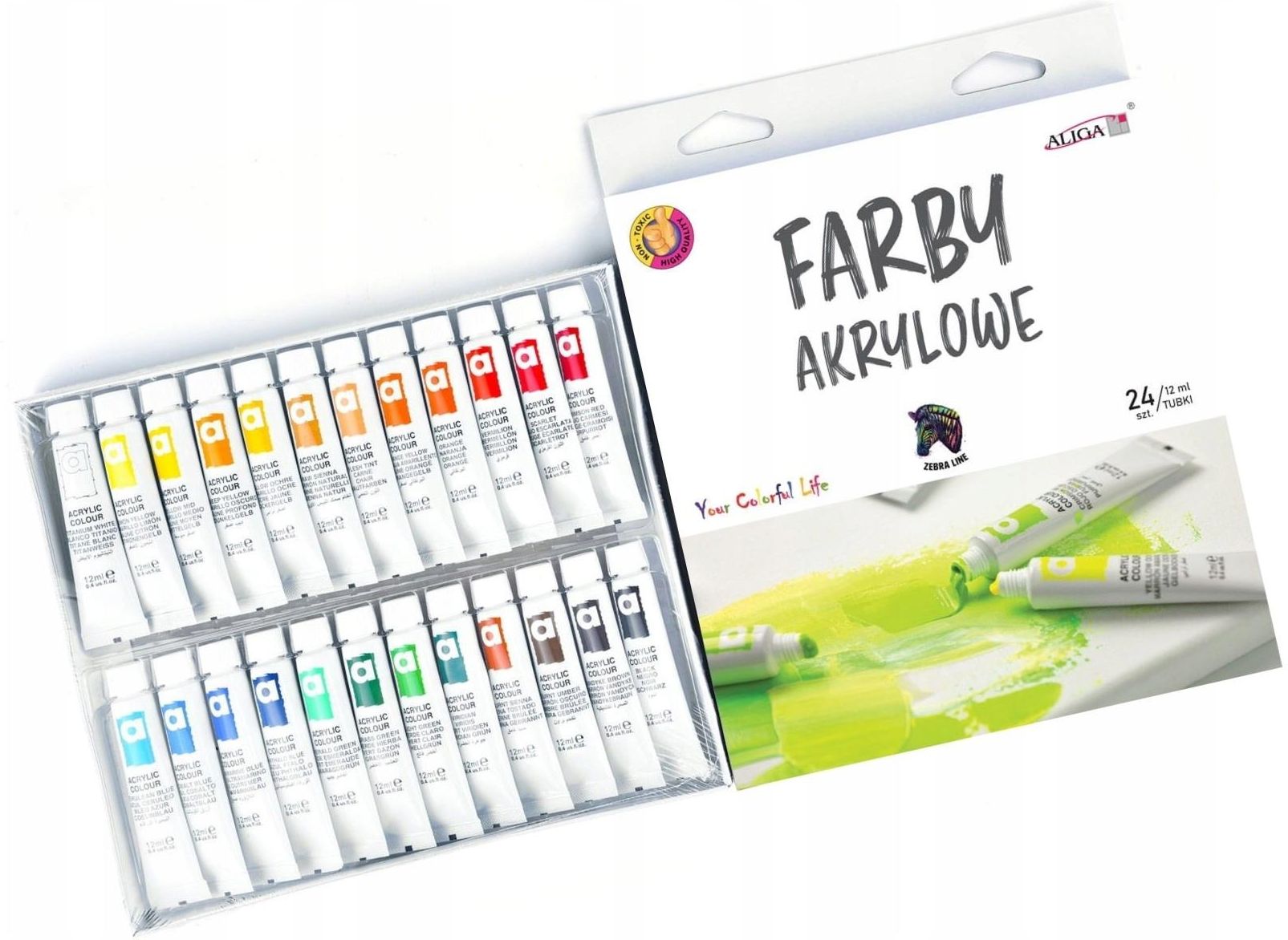 Farby Akrylowe Zestaw Komplet 1538784126 - Ceny i opinie - Ceneo.pl