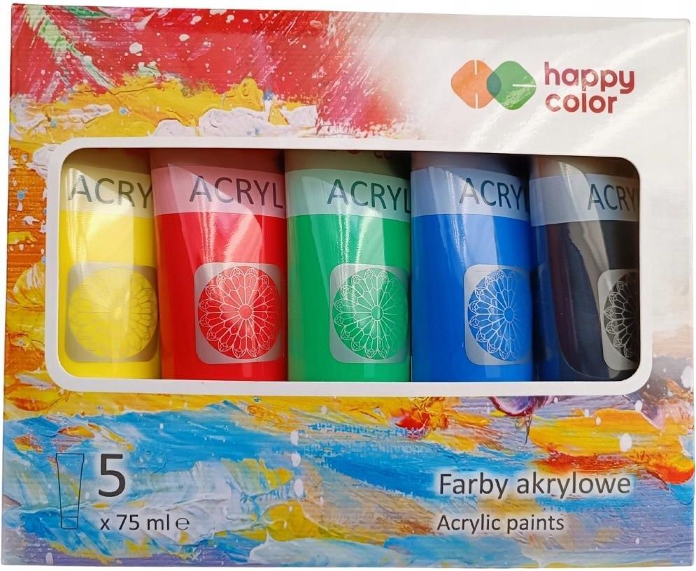 Happy Color Farby Akrylowe 75Ml 1542447919 - Ceny i opinie - Ceneo.pl