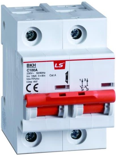Bezpiecznik Lsis Wyłącznik Nadprądowy 1,5 Modułu 2P C 100A 10Ka Bkh C100A 6110339R0 Bkh2Pc100A ...