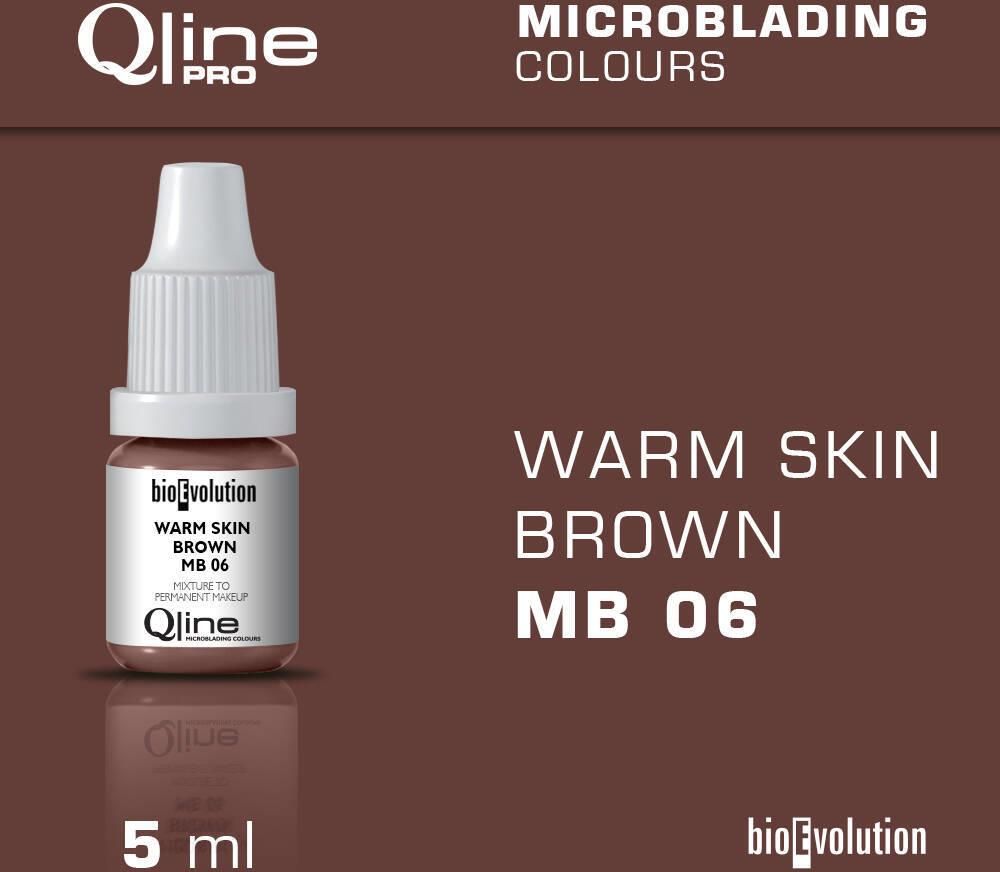 Bioevolution Barwnik Qline Pro Microblading Warm Skin Brown Mb 06 5Ml ...