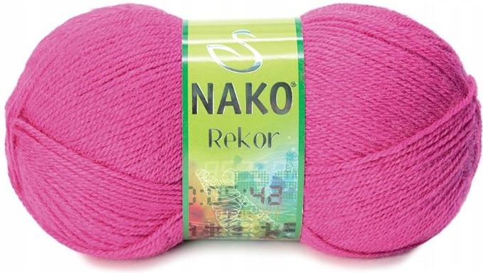 Nako Włóczka Rekor 100G/360M Akryl 10121 Fuksjowy 1542013992 - Ceny i ...