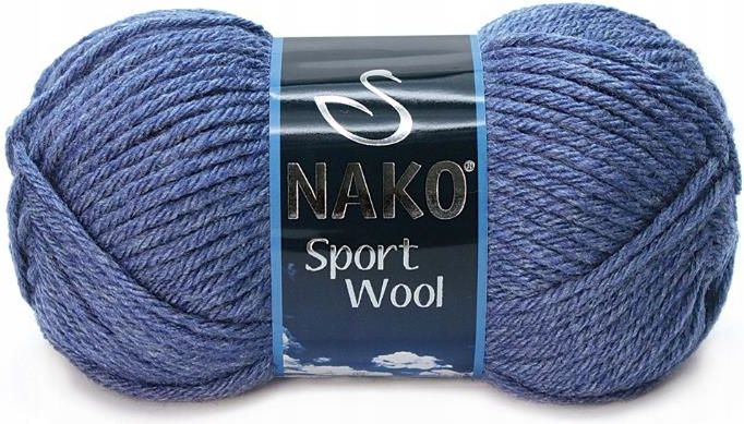 Nako Włóczka Sport Wool 100G/120M Wełna 23162 1542006567 - Ceny i ...