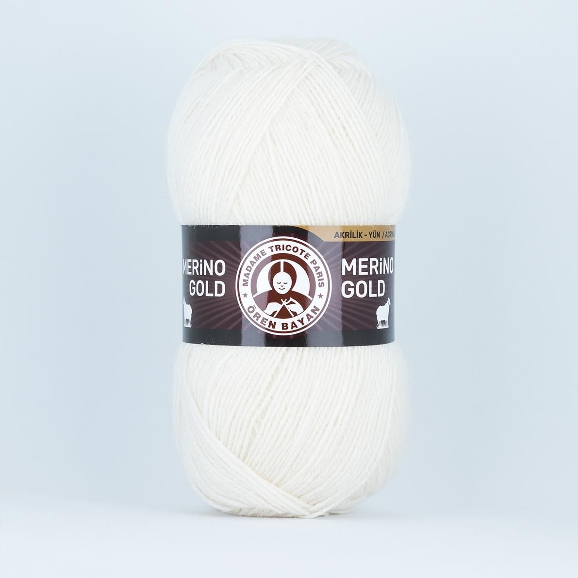 Madame Tricote Paris Włóczka Merino Gold 100G/400M Wełna Merynos 004 ...