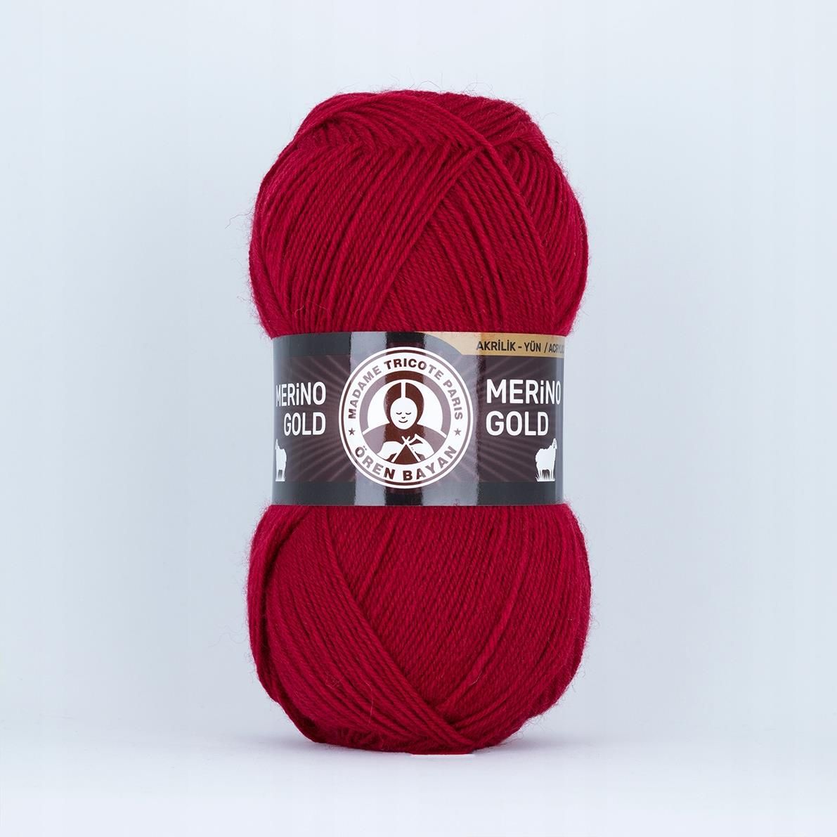 Madame Tricote Paris Włóczka Merino Gold 100G/400M Wełna Merynos 034 ...