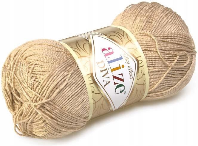 Alize Włóczka Diva 100G/350M Mikrofibra 368 Beżowy 1542011706 - Ceny i opinie - Ceneo.pl
