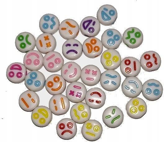Dag-Art Koraliki Monety Uśmiechy Emotki Minki 6,5Mm 100Szt. 563342213 ...