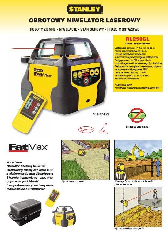 Niwelator Stanley RL250GL 77-229 - Opinie i ceny na Ceneo.pl