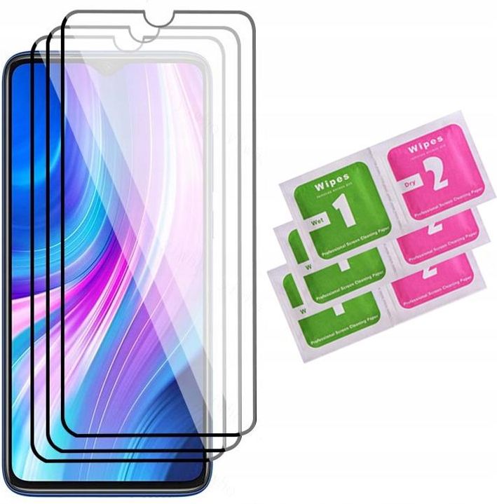 3X 9D Szkło Full Glue Do Xiaomi Redmi Note 8 Pro - Opinie i ceny na ...