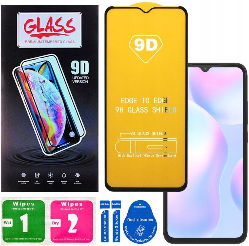 Premium Szkło Pełne 9D 9H Full Redmi 9A 9At A16 A16S - Opinie i ceny na Ceneo.pl
