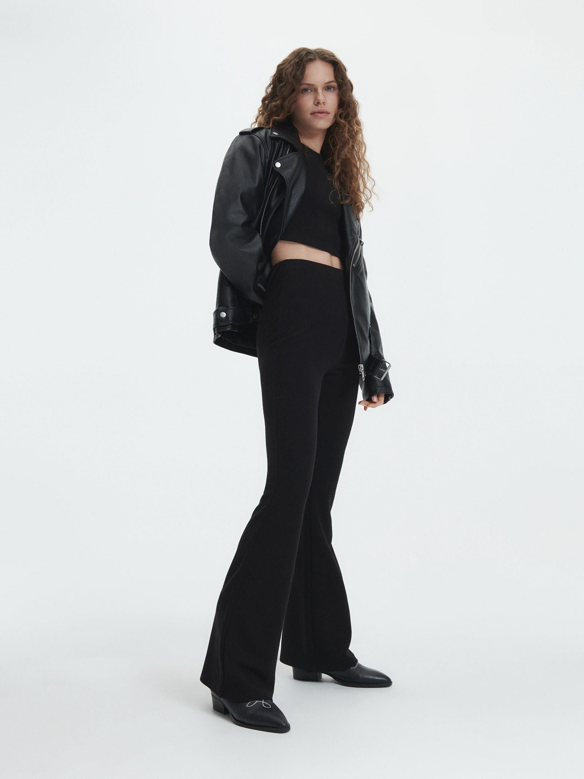 Reserved - Crop top z długim rękawem - Czarny - Ceny i opinie - Ceneo.pl