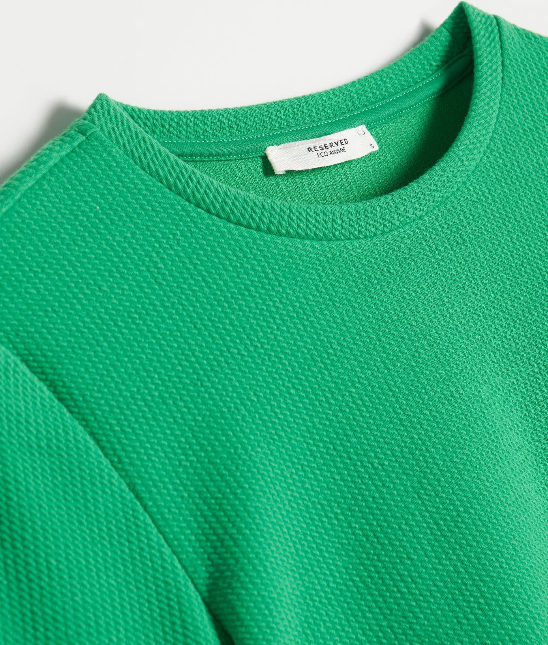 Reserved - Crop top z długim rękawem - Zielony - Ceny i opinie - Ceneo.pl