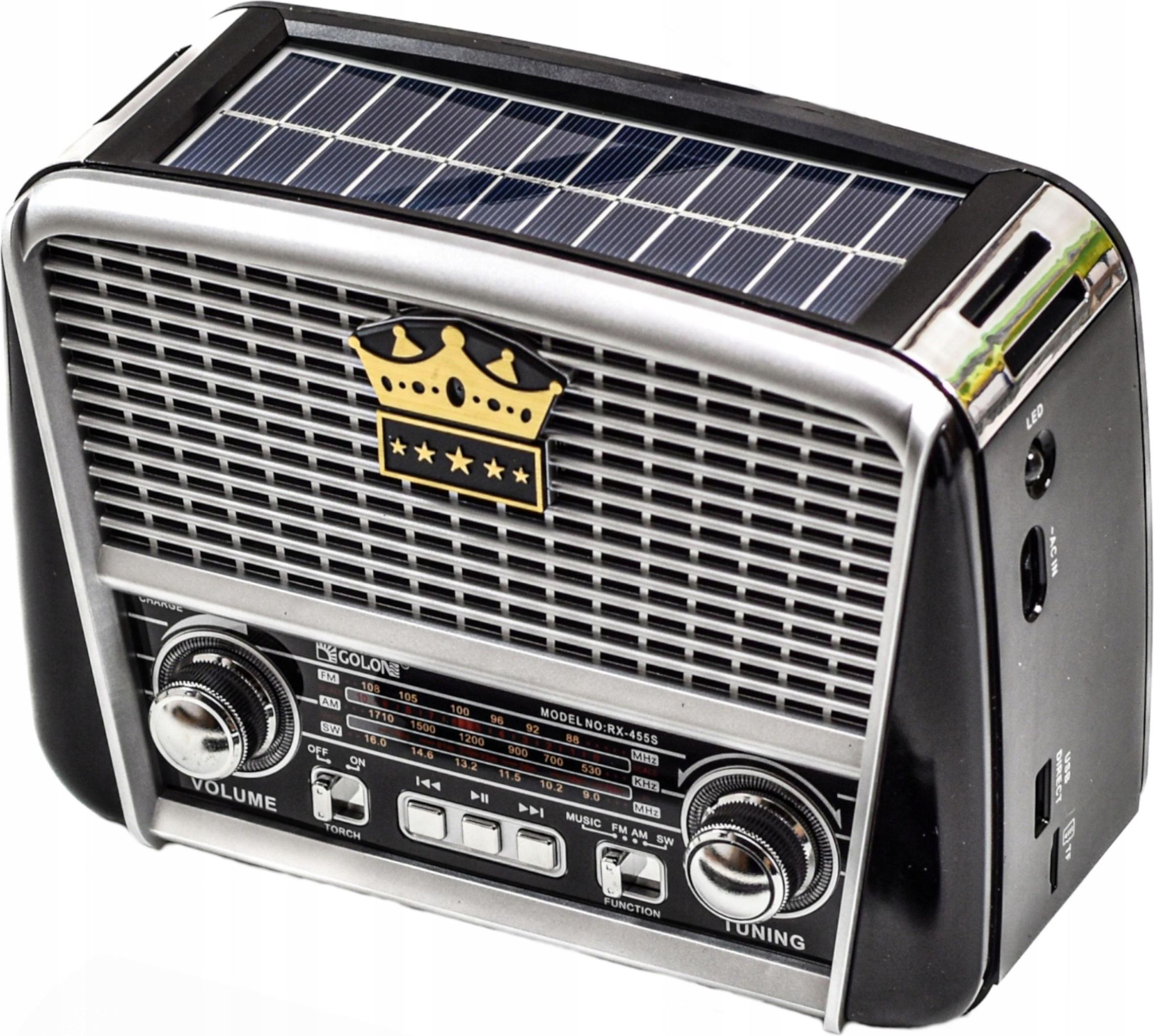 Radio Golon Radio Fm Kuchenne Panel Solarny Przenośne Solarne (3039 ...