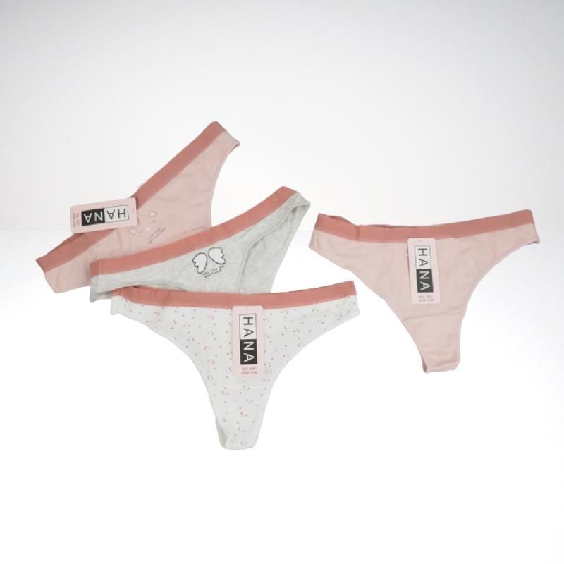 STRINGI DAMSKIE BAWEŁNIANE MIX 4-PAK - Ceny i opinie - Ceneo.pl