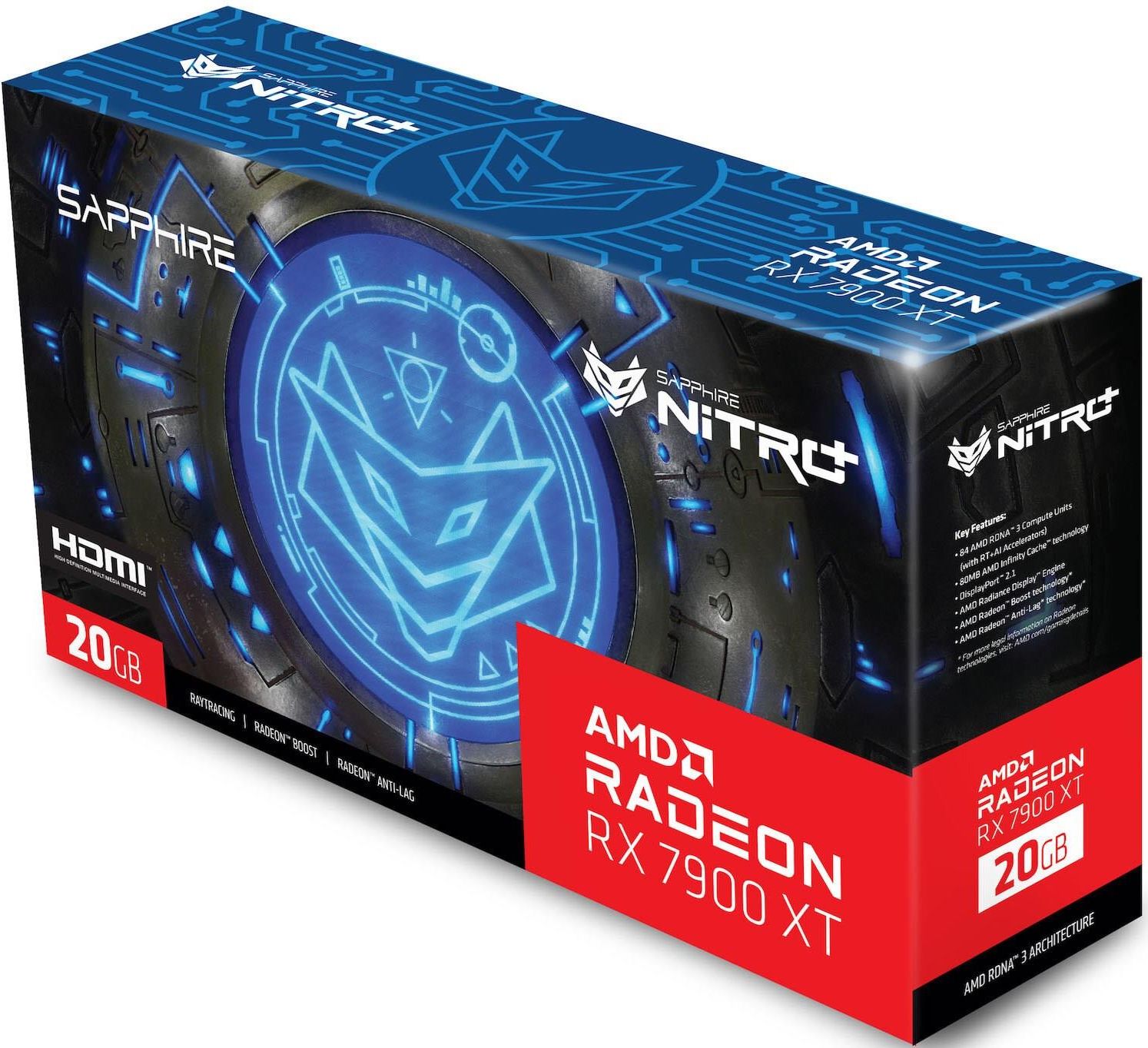 Sapphire Radeon RX7900XT Nitro+ Gaming OC 20GB GDDR6 (11323-01-40G ...