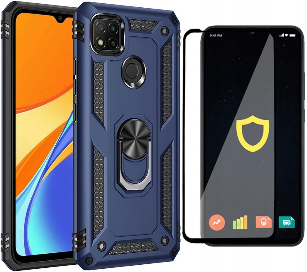 Etui Pancerne Ring Nx Do Xiaomi Redmi 9C Nfc Szkło - Etui na telefon ...