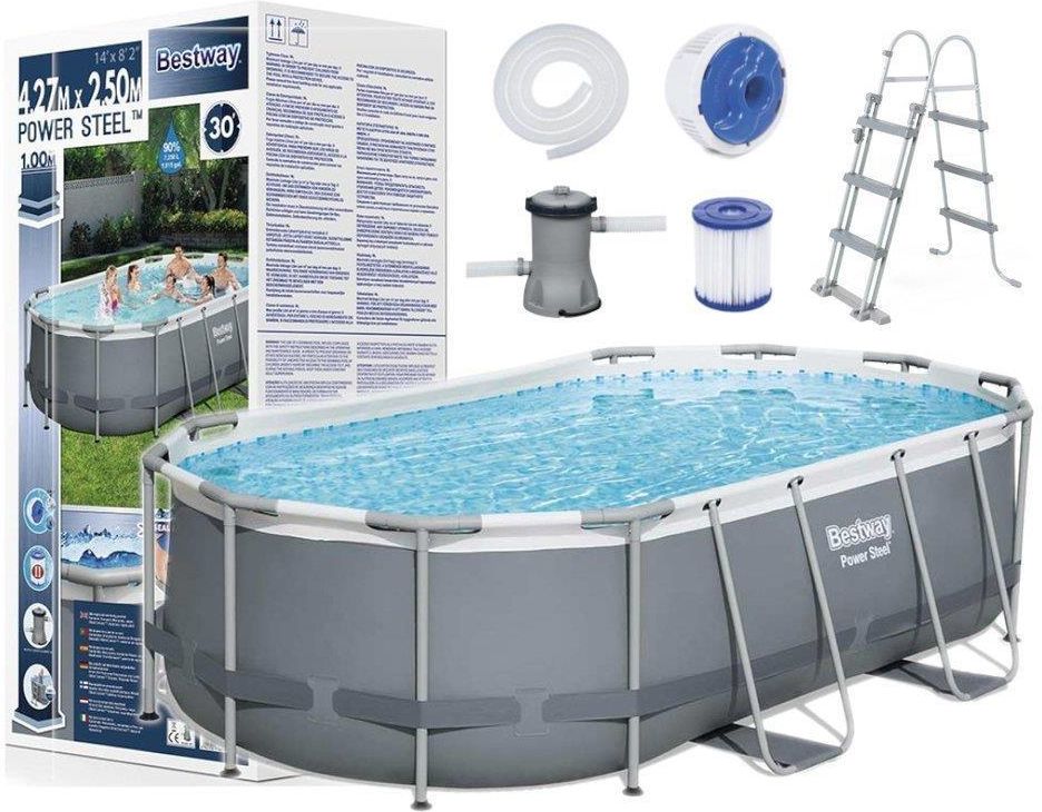 Basen Bestway Stelazowy 427x250x100cm 56620 - Ceny i opinie - Ceneo.pl