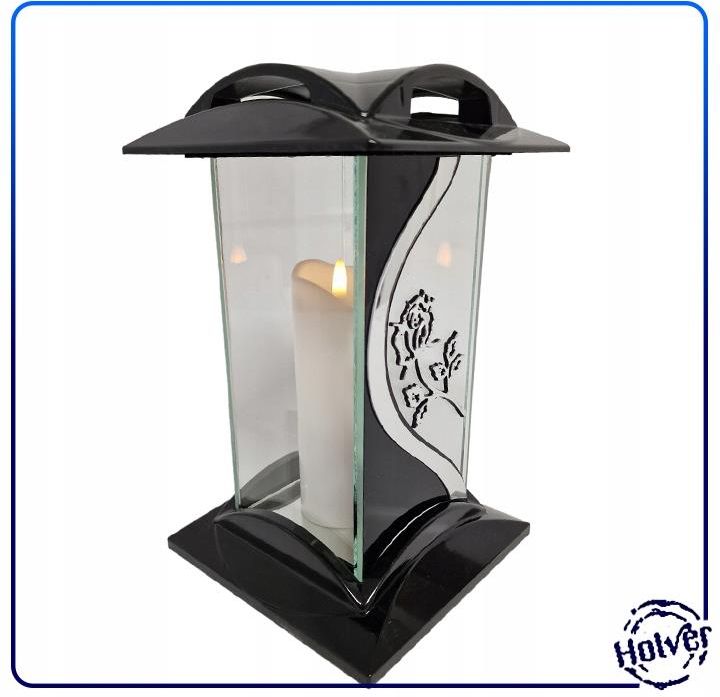 Znicz Kapliczka Hk-49 Róża Srebrny 26Cm - Ceny i opinie - Ceneo.pl