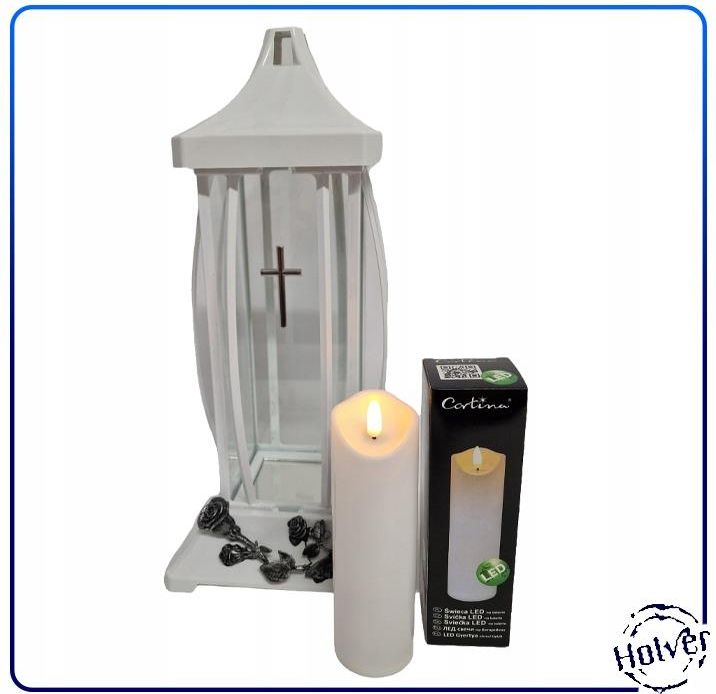 Znicz Kapliczka Hk-52 Orchidea Róża 39Cm Biały - Ceny i opinie - Ceneo.pl