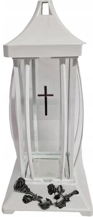 Znicz Kapliczka Hk-52 Orchidea Róża 39Cm Biały - Ceny i opinie - Ceneo.pl