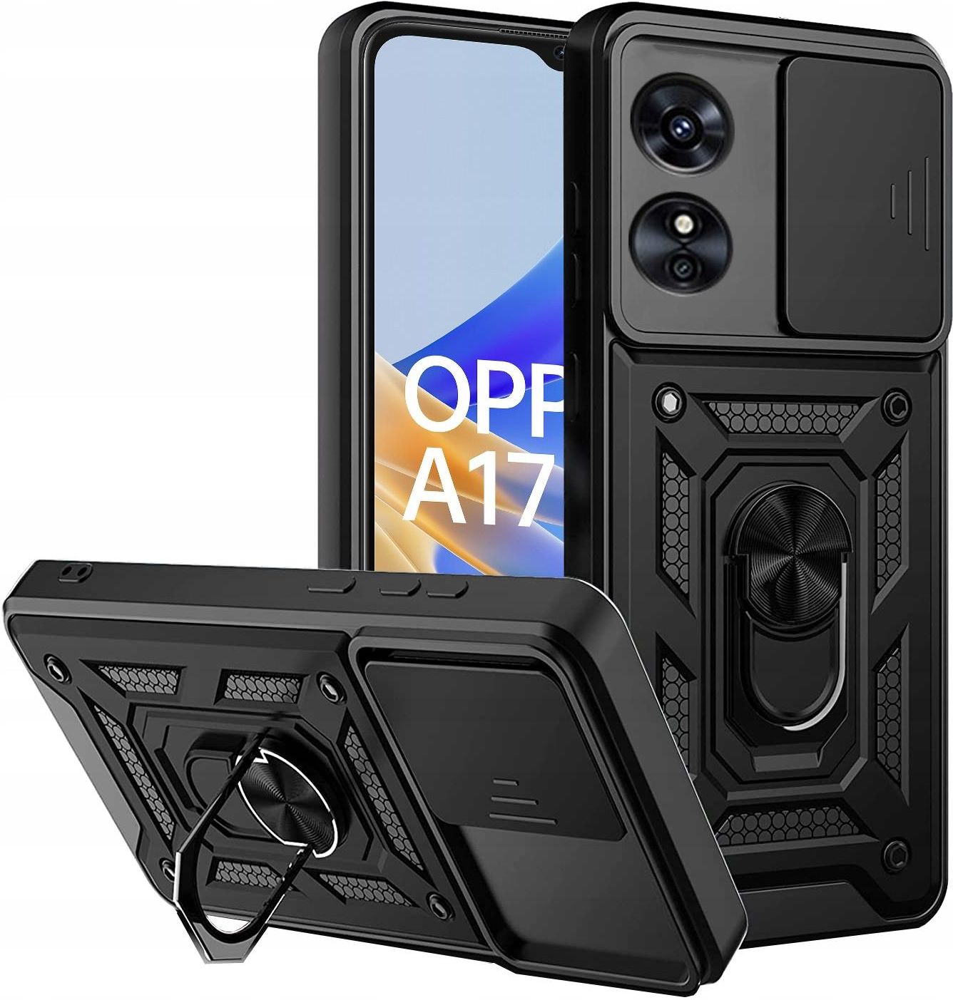 Etui Pancerne Slide Ring do Oppo A17 Szkło - Etui na telefon, ceny i ...