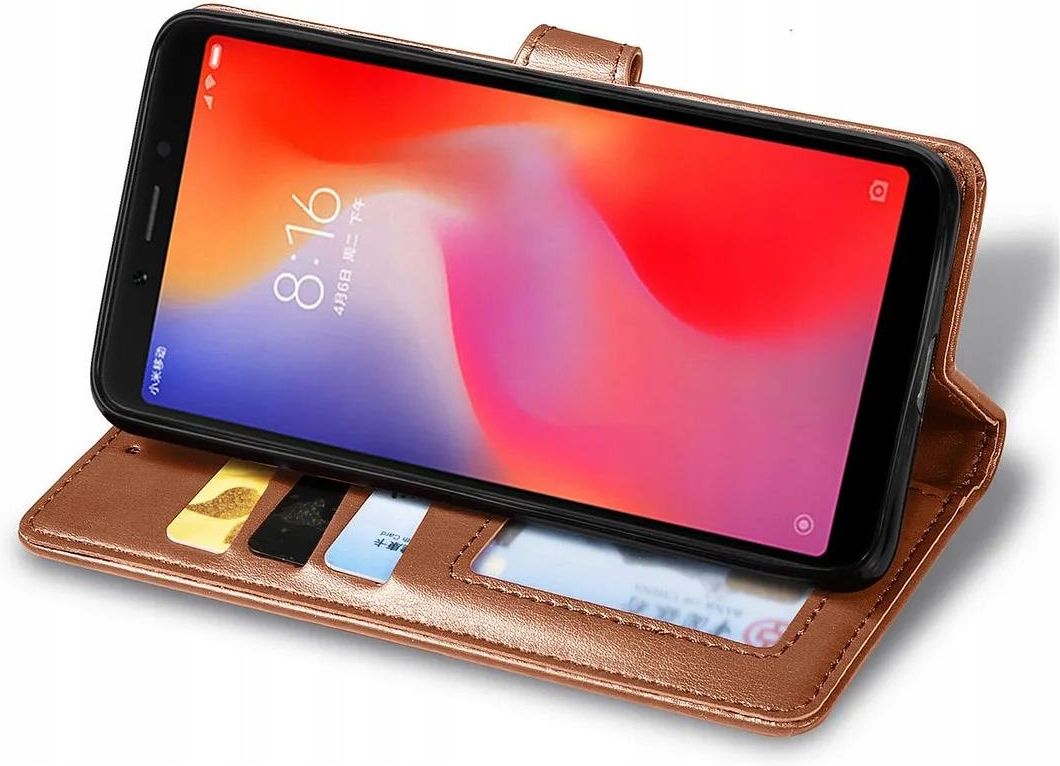 Skórzany Etui Pokrowiec dla Xiaomi Redmi 6 6A - Etui na telefon, ceny i ...