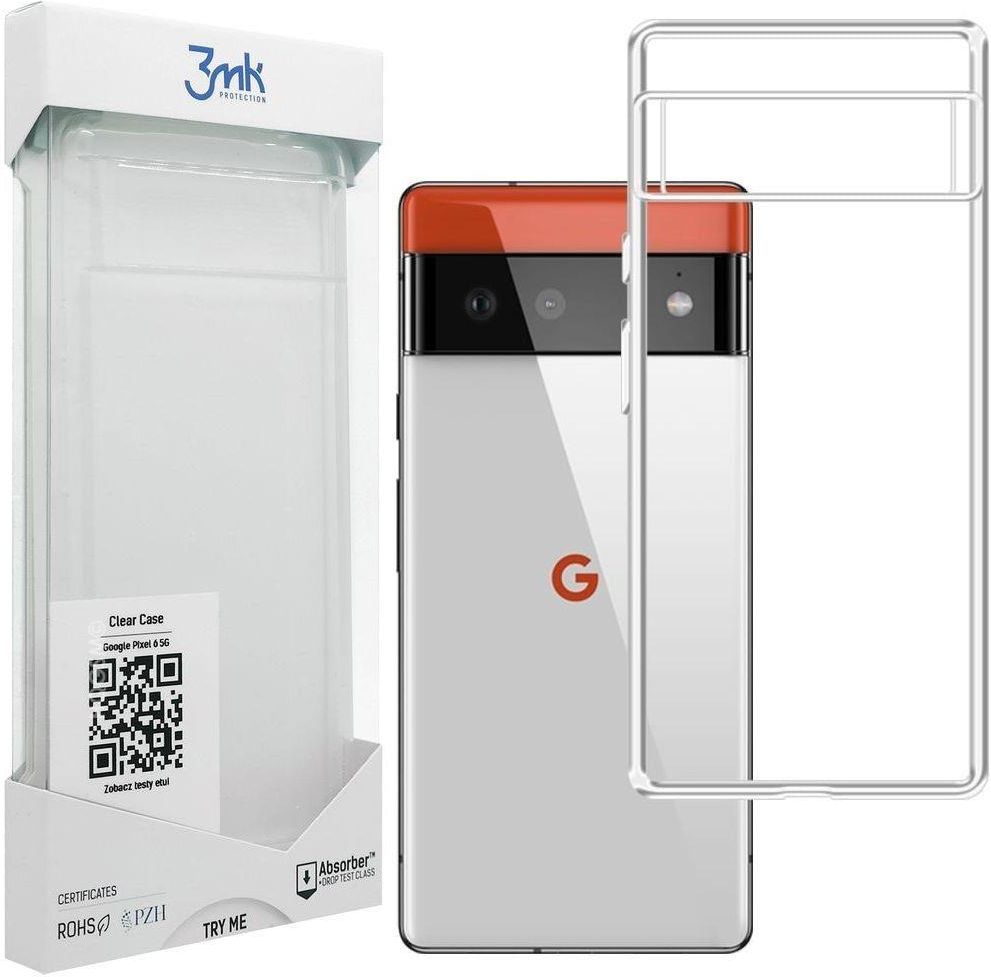 Etui 3mk Clear Case Bezbarwne do Google Pixel 6 - Etui na telefon, ceny ...