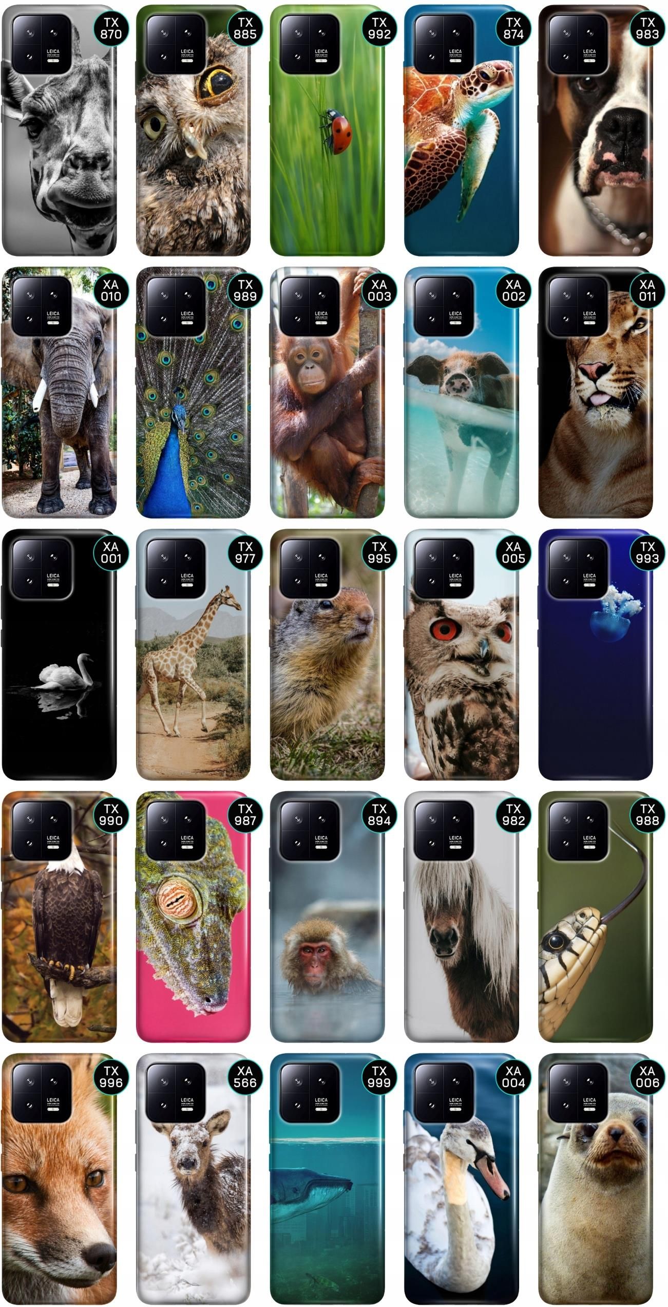 Etui do Xiaomi 13 Animals Zdjęcia Zwierzęta - Etui na telefon, ceny i ...