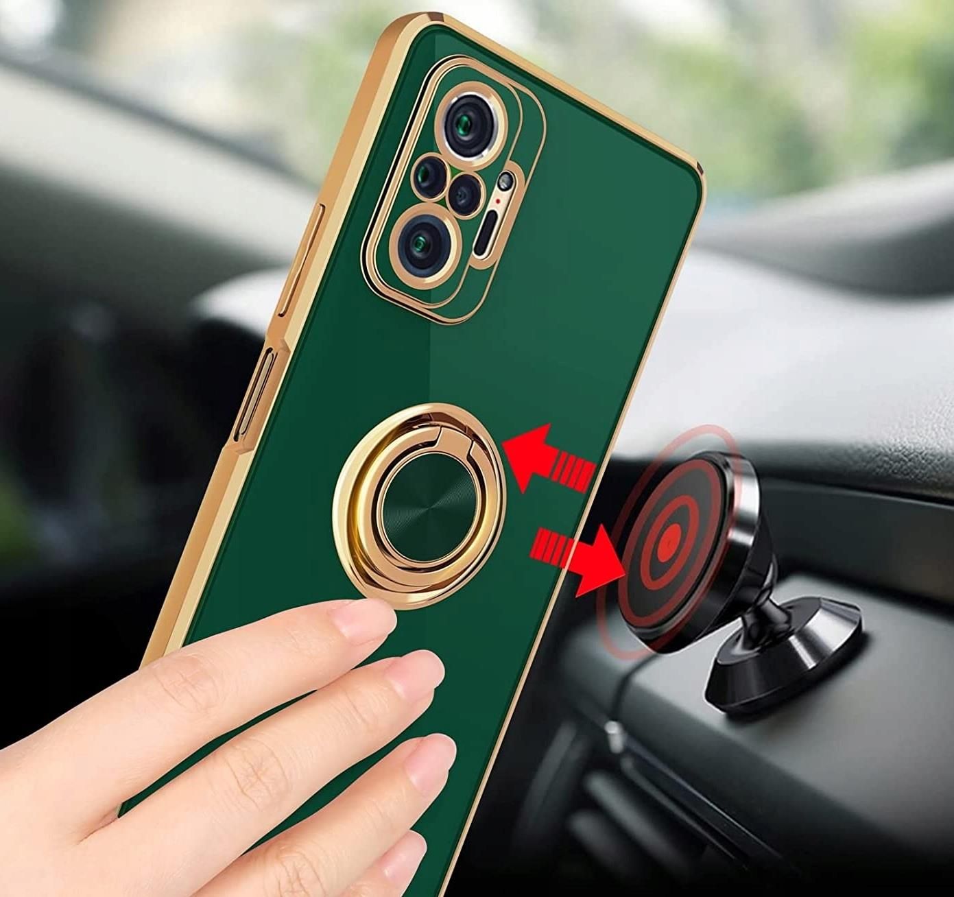 Glamour Ring do Xiaomi Redmi Note 10 Pro +szkło - Etui na telefon, ceny ...
