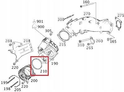 Mercedes-Benz G-Klasa Uszczelka Krocca Przepustnicy V6 A6421410180 ...