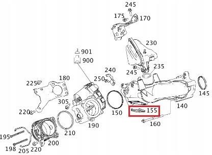 Mercedes-Benz Gl Ml Glk Uszczelka Rury Przepustnicy V6 A6421410080 ...
