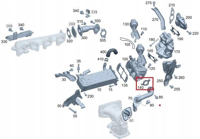 Mercedes-Benz Cls Gle Glk Uszczelka Egr Om651 A6511420480 - Opinie i ...